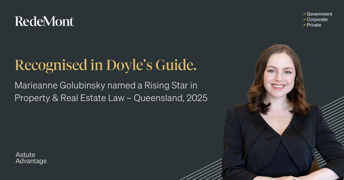 Recognised in Doyle's Guide Property and Real Estate Law Rising Stars ...